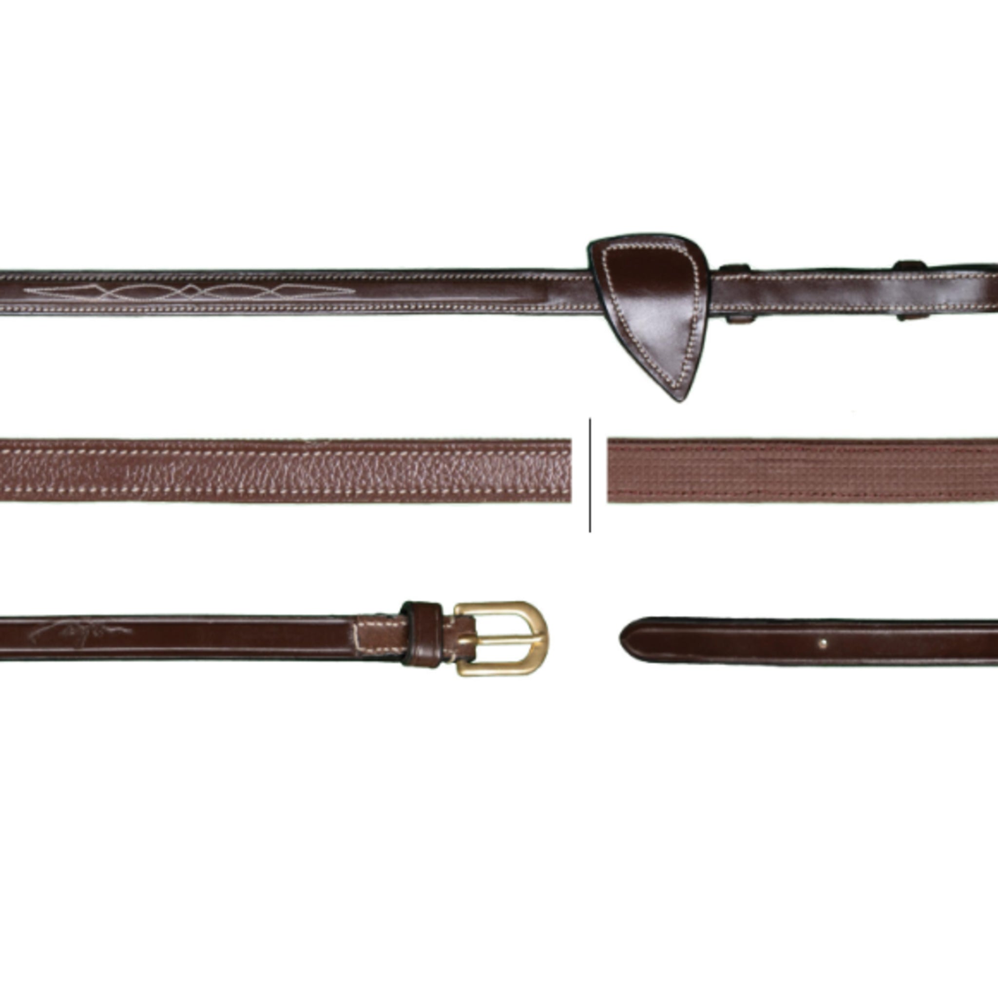 Dyon Pelham Soft Rubber Reins 1/2"